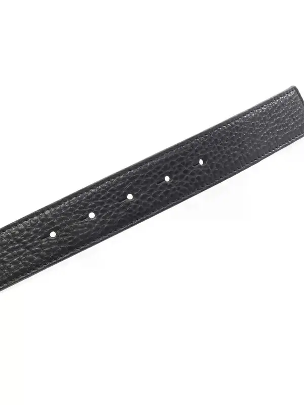 Loewe Anagram Leather Belt - Black