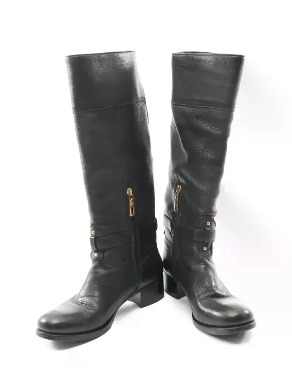 Prada 2000s Buckle Leather Boots