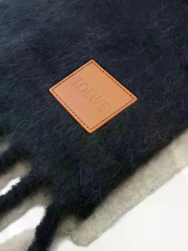 Loewe 2020s Fringed Scarf - Blue