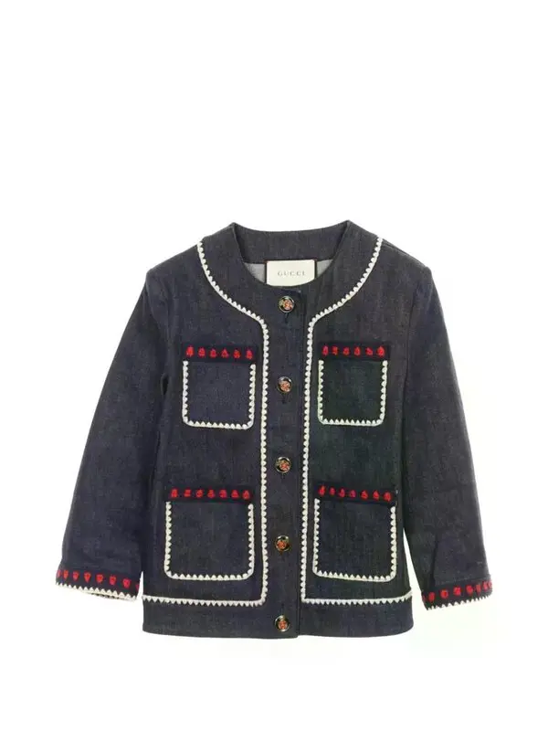 Gucci Pockets Denim Jacket - Blue