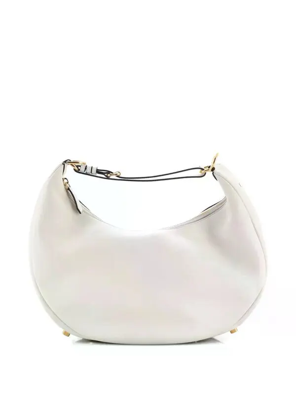 Fendi Graphy Leather Medium Hobo Bag - Neutrals
