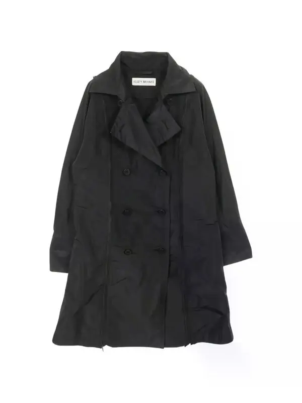 Issey Miyake 2000s Button Trench Coat
