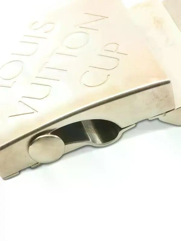 LOUIS VUITTON 2010s Cup 2003 Logo-plaque Belt