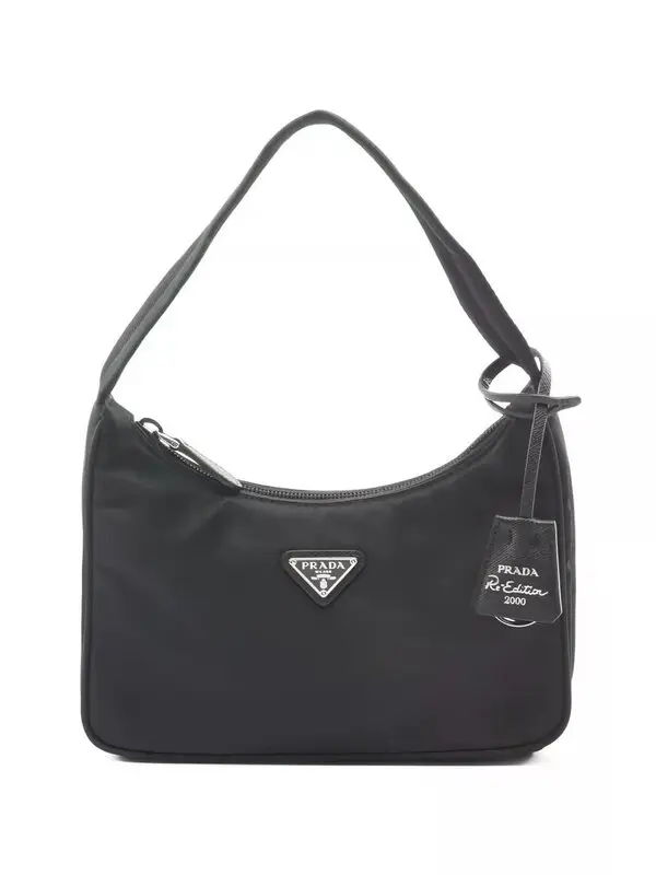 Prada 2010 Mini Re-edition 2000 Shoulder Bag - Black