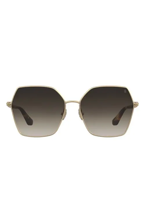 STUART WEITZMAN 60mm Embellished Sunglasses - Gold/brown Sf