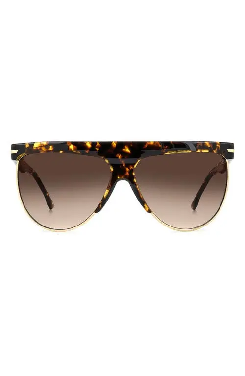 Victoria Beckham 65mm Oversized Pilot Sunglasses - Havana/brown Sf
