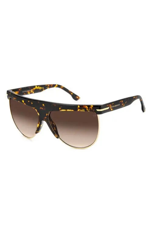 Victoria Beckham 65mm Oversized Pilot Sunglasses - Havana/brown Sf