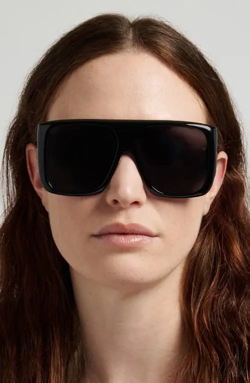 Victoria Beckham 60mm Flat Top Sunglasses - Black/grey
