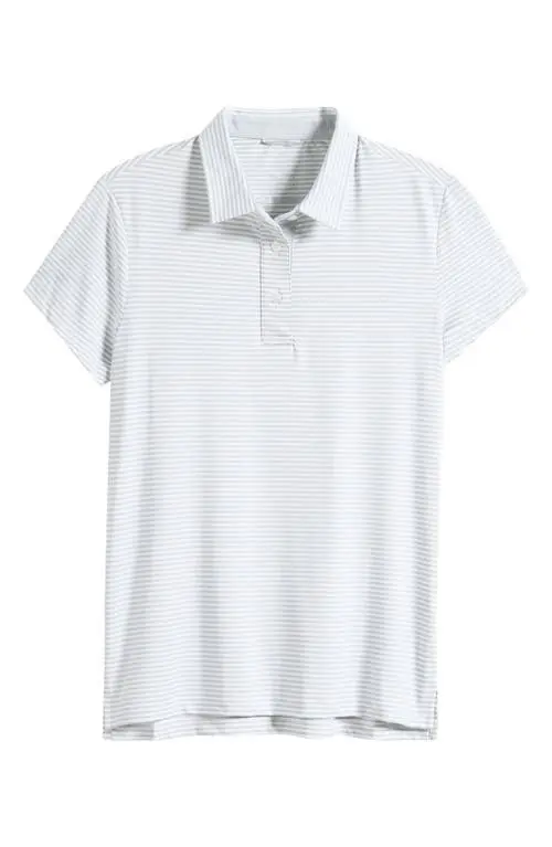 SWANNIES Kayla Polo Top - Glacier White