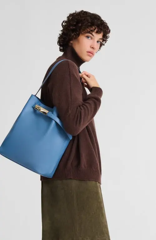 Longchamp Le Roseau Smart Leather Hobo Bag