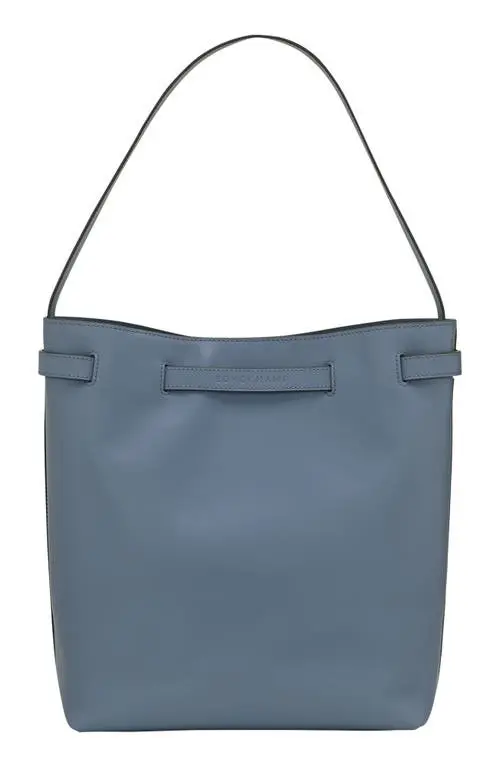 Longchamp Le Roseau Smart Leather Hobo Bag - Slate