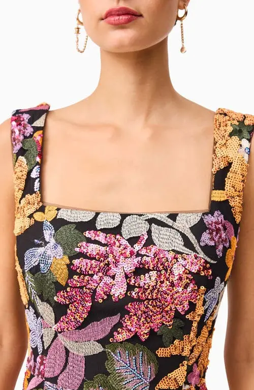 ELLIATT Floral Embellished Sleeveless Minidress