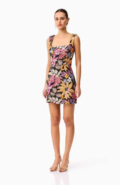 ELLIATT Floral Embellished Sleeveless Minidress