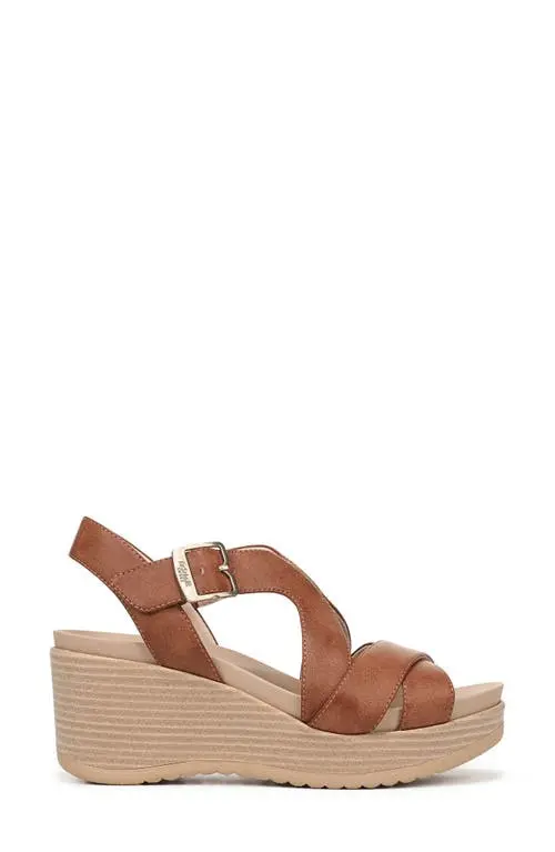 Dr. Scholl'S Cali Beach Platform Wedge Sandals - Honey