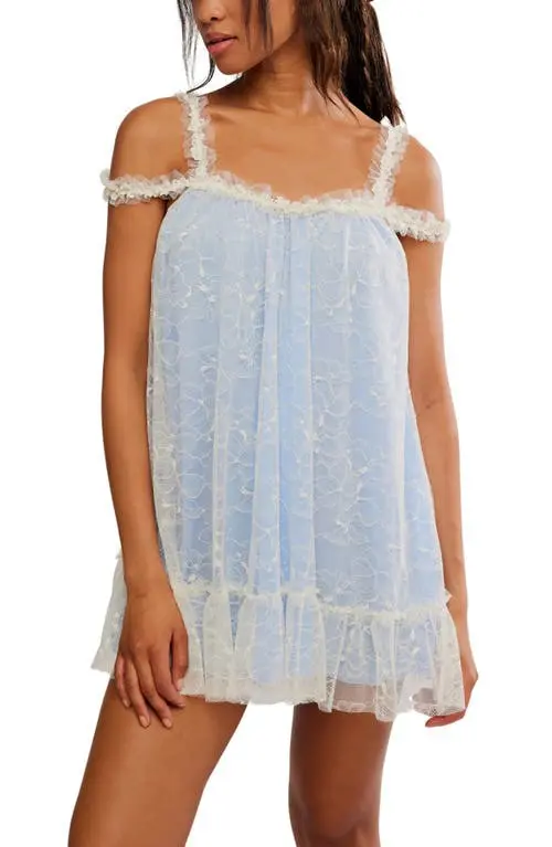 Free People Heartbreaker Mini Slip Chemise - Toasted Eggnog Combo