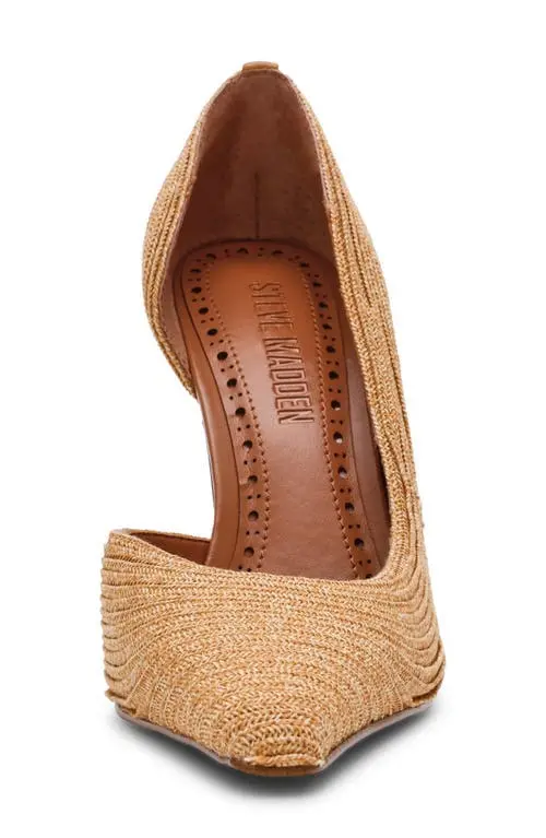 Steve Madden Raffia Half D'orsay Pumps