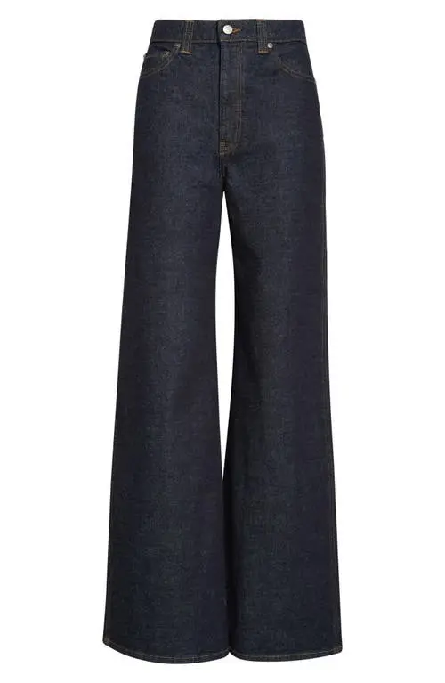 Khaite Dane High-waist Wide-leg Jeans - Benson