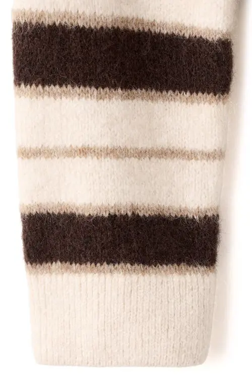 Mango Striped Sweater - Ecru