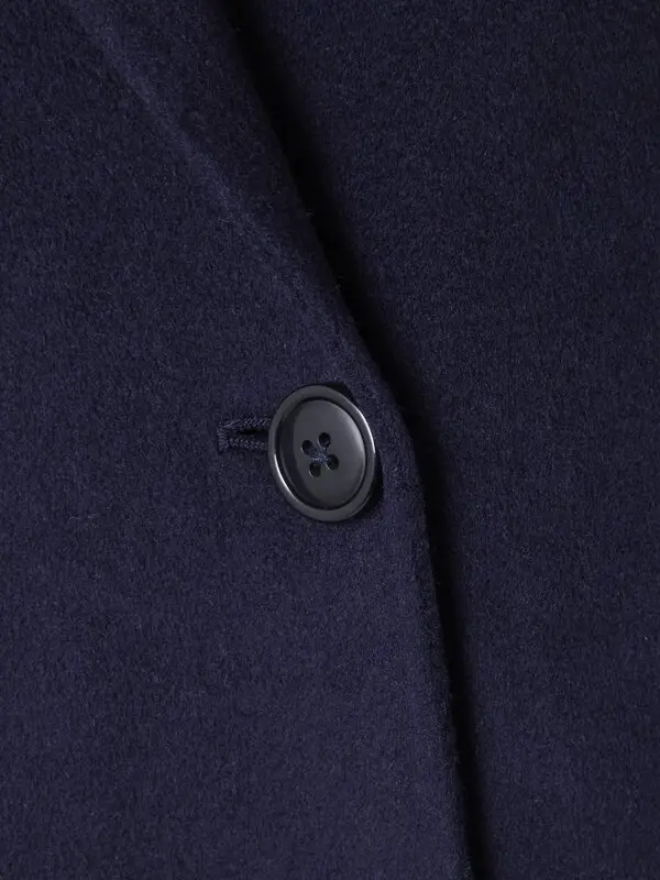 Loulou De Saison Borneo Double-breasted Wool And Cashmere-blend Coat - Blue