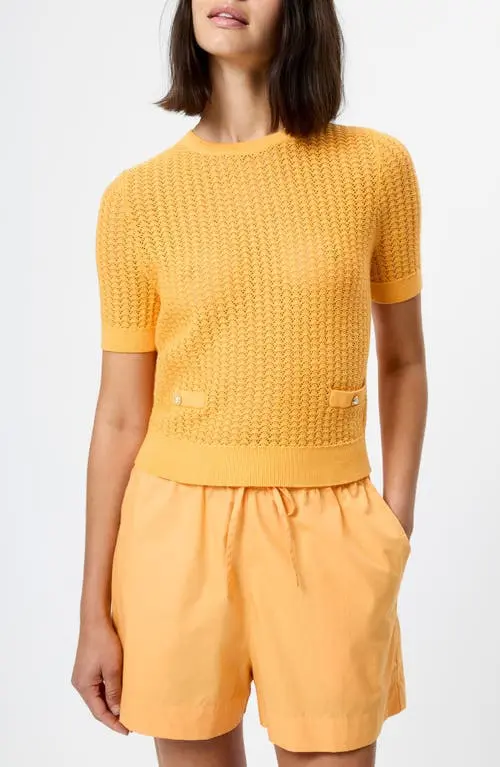 French Connection Mozart Micro Scallop Stitch Top