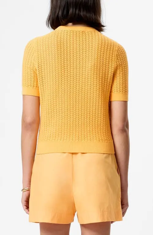 French Connection Mozart Micro Scallop Stitch Top