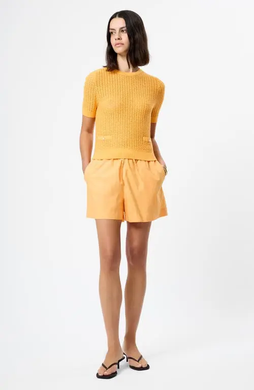 French Connection Mozart Micro Scallop Stitch Top