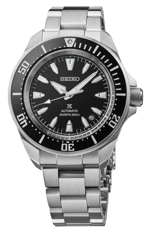 SEIKO WATCHES Prospex Sea Diver Automatic Bracelet Watch - Black