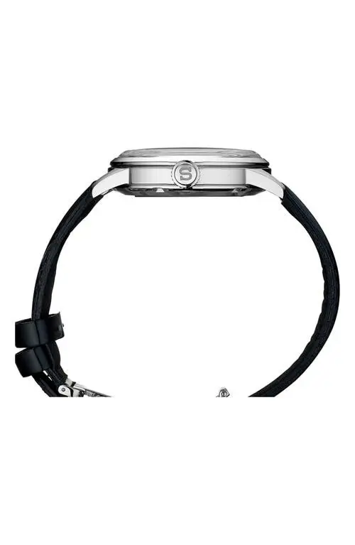 SEIKO WATCHES Presage Automatic Leather Strap Watch