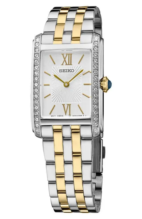 SEIKO WATCHES Essentials Tank Bracelet Watch