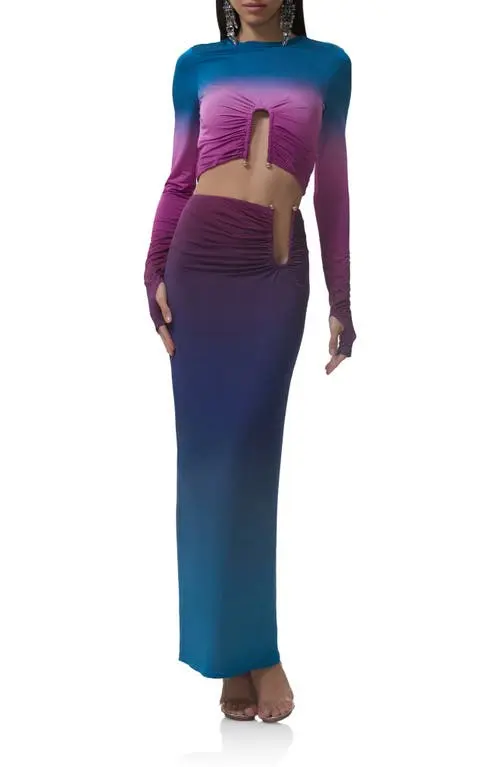 AFRM Aven Ombré Maxi Skirt