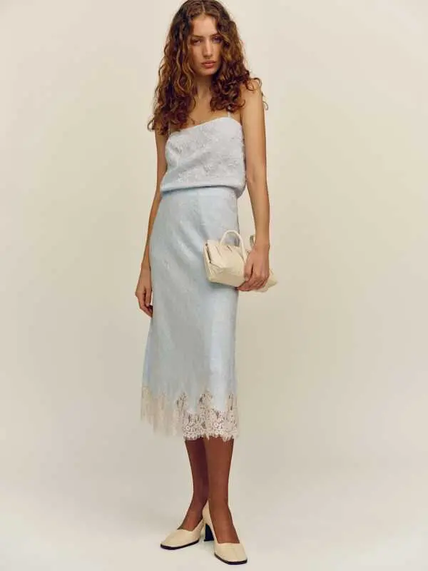 REFORMATION Ines Jacquard Top