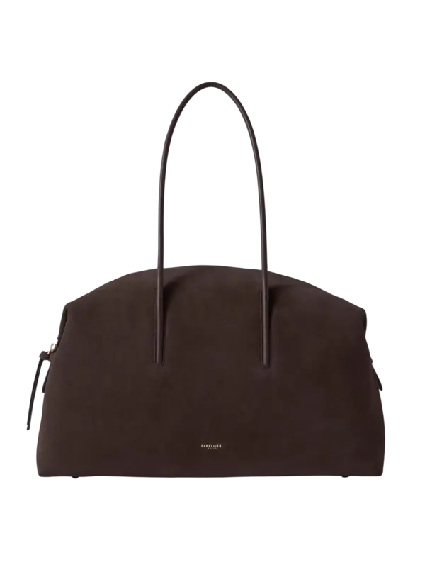 DEMELLIER Stockholm Suede Tote Bag - Brown