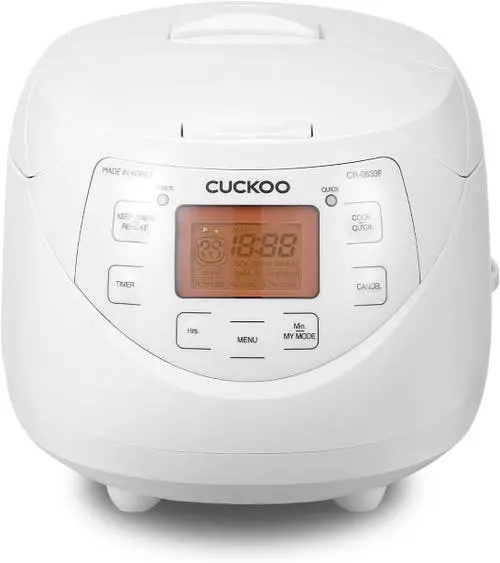 CUCKOO Cr-0633f 6-cup Micom Rice Cooker - White
