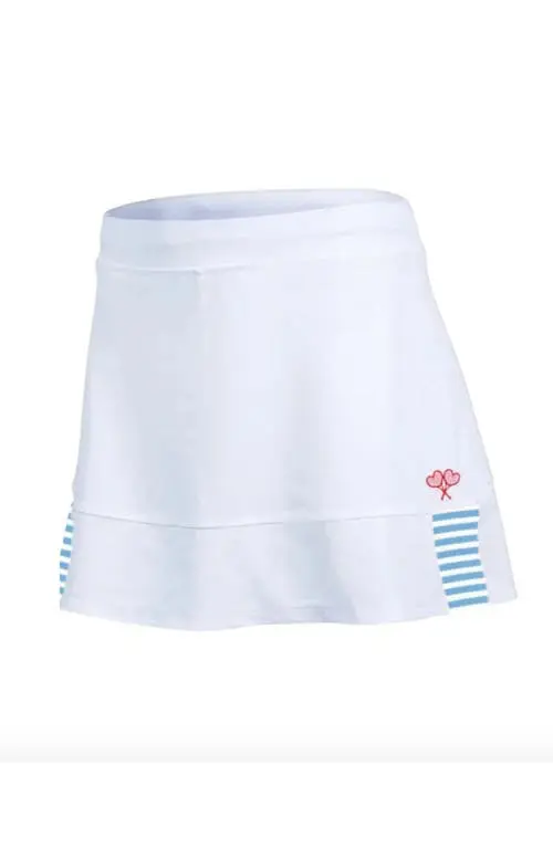 LOVE ALL TENNIS Tracy Striped Skort - Blue