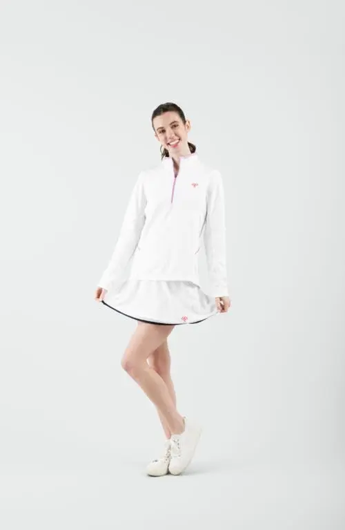 LOVE ALL Tracy 1/4 Zip Jacket - Pink