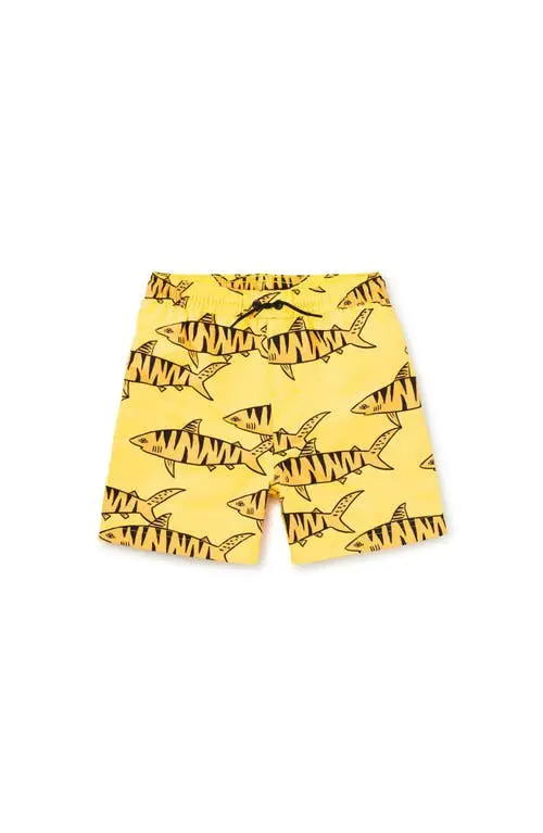 TEA COLLECTION Mid-length Swim Trunks - Tiger Shark