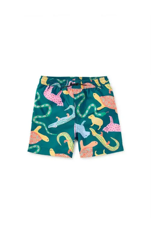TEA COLLECTION Mid-length Swim Trunks - Brazilian Folk Animals