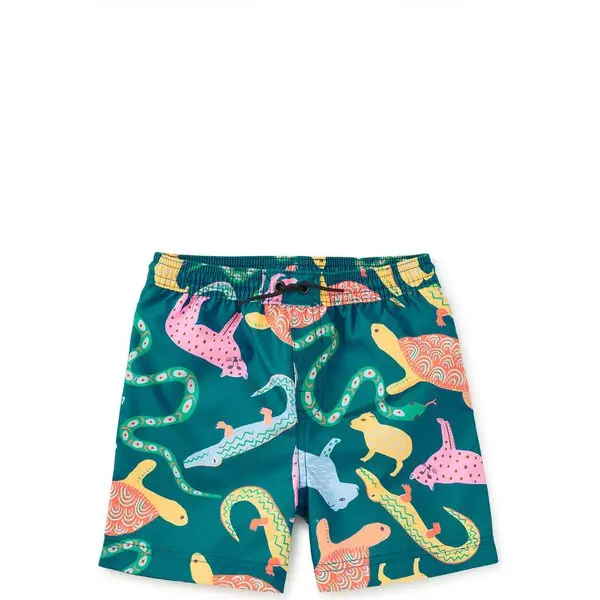 TEA COLLECTION Mid-length Swim Trunks - Brazilian Folk Animals