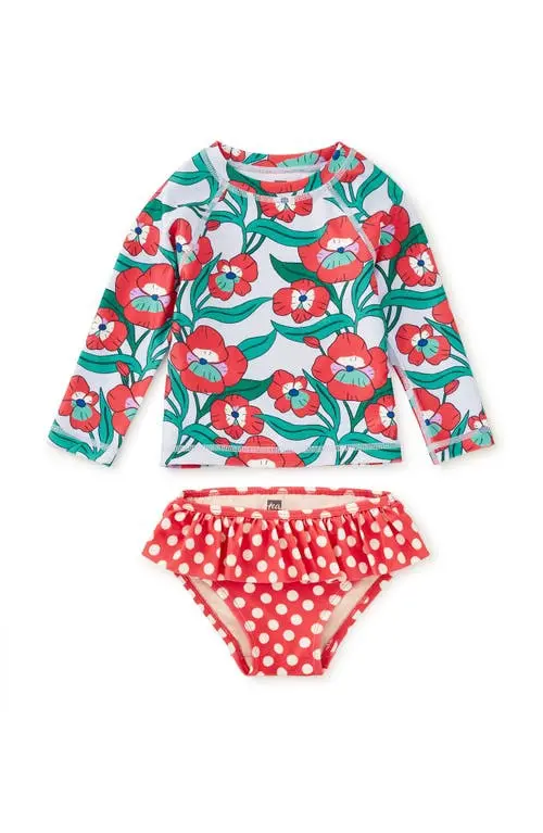 TEA COLLECTION Baby Rash Guard Swim Set - Nouveau Poppy
