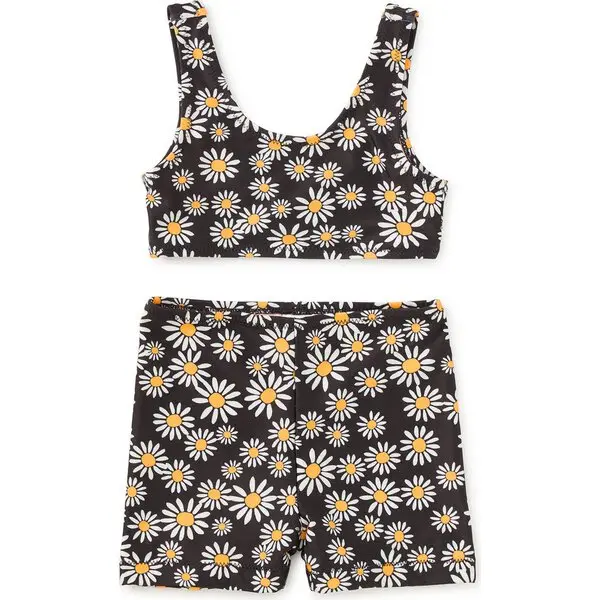TEA COLLECTION Tankini And Board Shorts Swim Set - Daisy Days