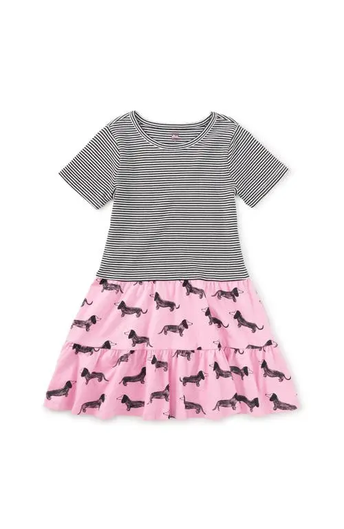 TEA COLLECTION Tier Skirted Twirl Dress - Dachshunds