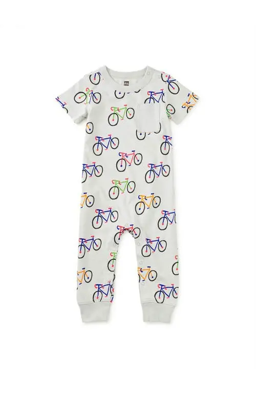 TEA COLLECTION Printed Baby Romper - La Vuelta Bikes