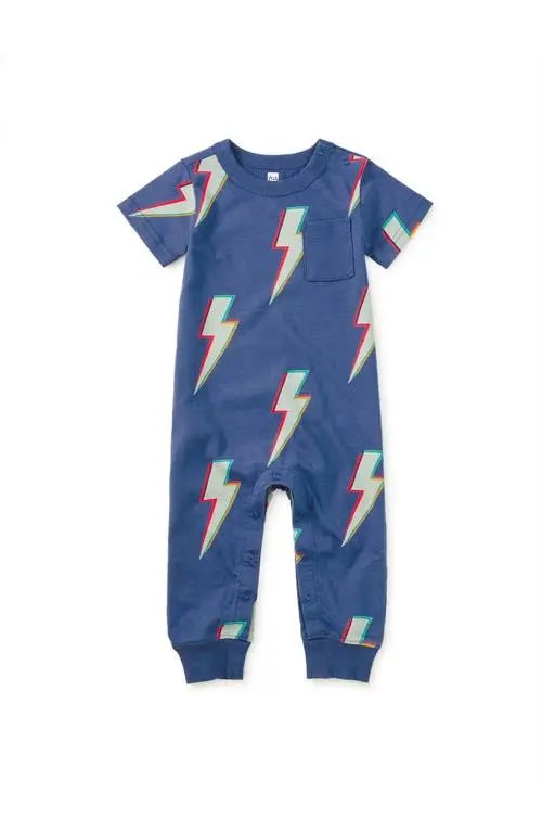 TEA COLLECTION Printed Baby Romper - Lightning Bolts