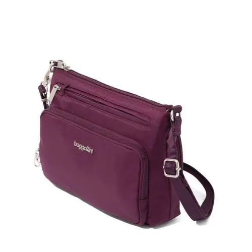 BAGGALLINI Securtex Anti-theft Crossbody Bag - Mulberry