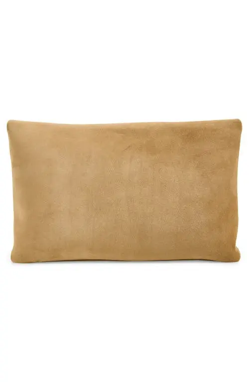 Saint Laurent Large Cassandre Suede Envelope Clutch - Light Cumin