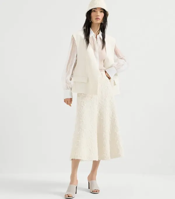 Brunello Cucinelli Crispy Silk Shirt - White