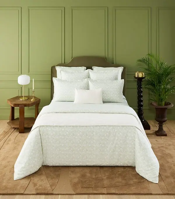 YVES DELORME Capri Amande Super King Flat Sheet
