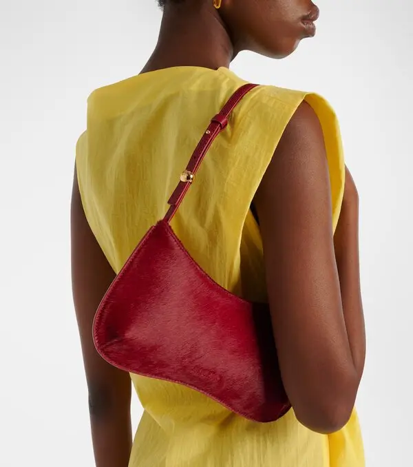 Jacquemus Bisou Calf Hair Shoulder Bag
