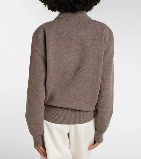 RÓHE Wool And Cashmere Polo Sweater - Grey