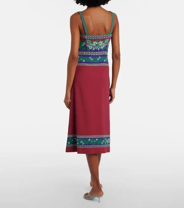 La DoubleJ Floral Printed Midi Dress - Multicoloured